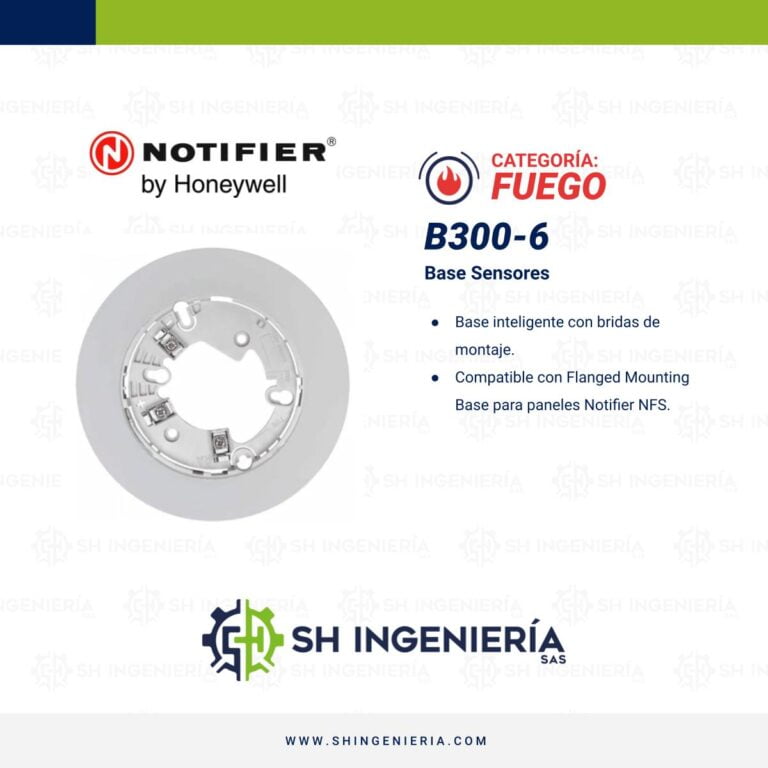 B300-6 Base estándar de 6 Notifier - SH Ingeniería