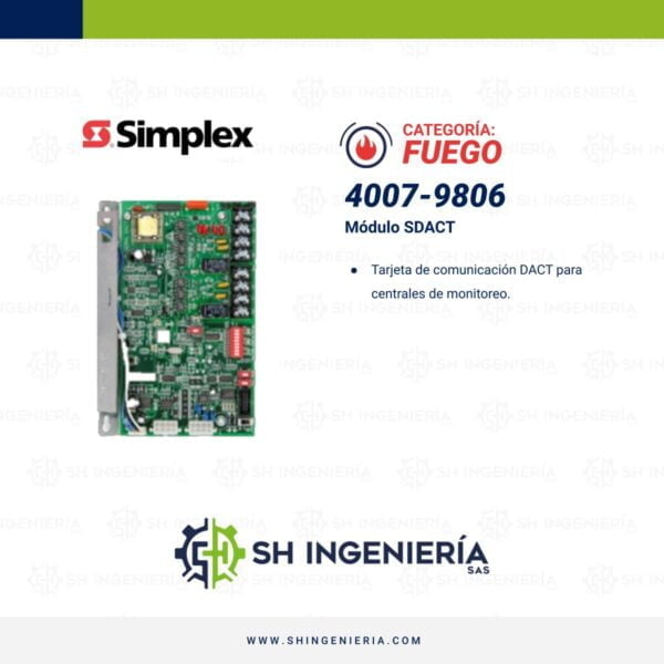 SH Ingeniería | 4007-9806 Módulo: SDACT | Simplex