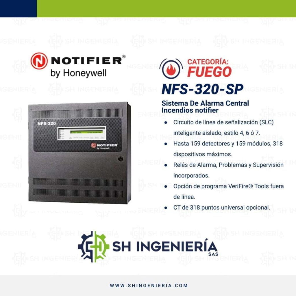 SH Ingeniería | NFS-320 Panel central sistema de alarma contra ...