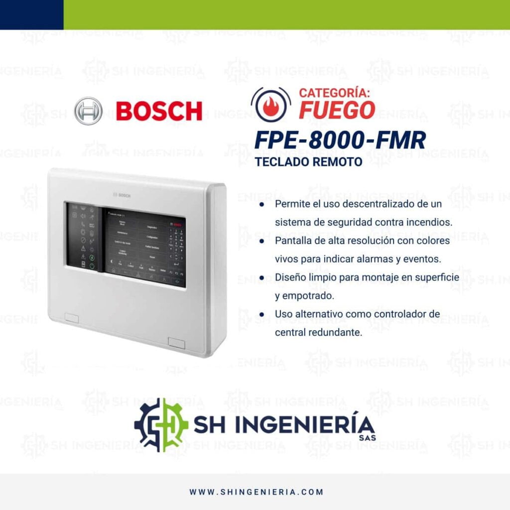 SH Ingeniería | FPE-8000-FMR Teclado Remoto Bosch